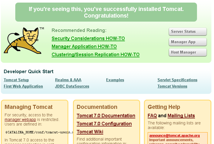 Configure and Use Apache Tomcat